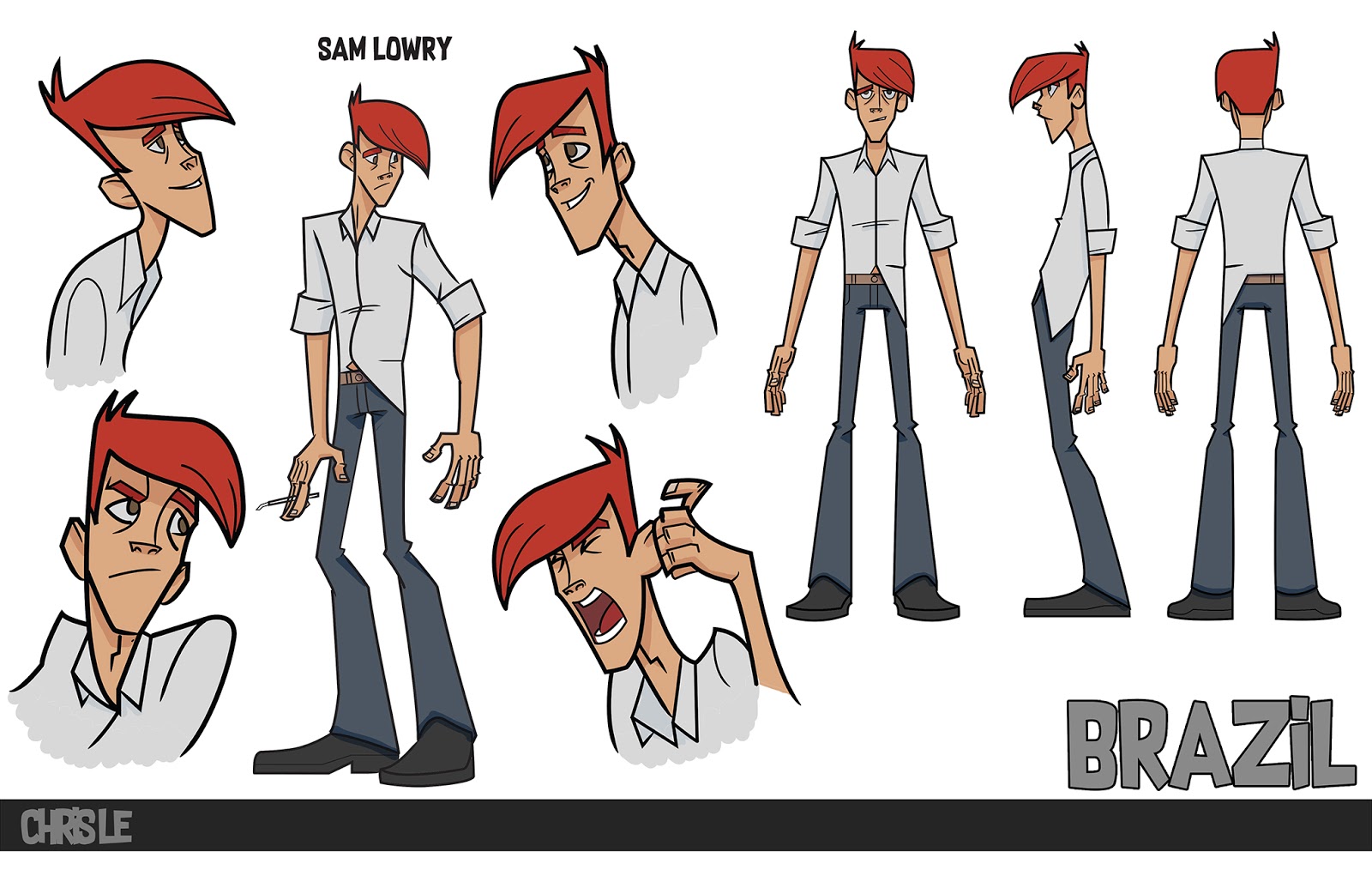 Art of Chris Le : Sam Lowry Character Redesign