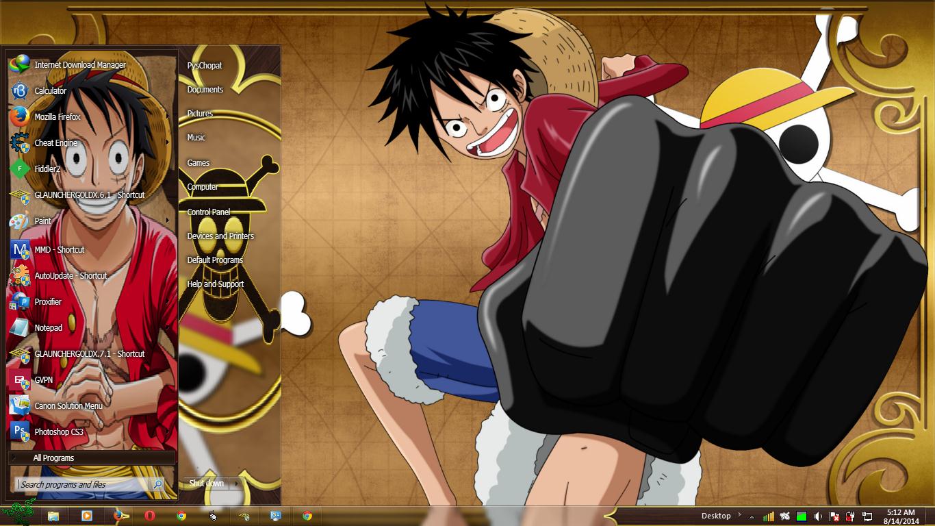 Theme Windows 7 One Piece [ New World ] | Lihat-lihat Themes Windows 7 ...
