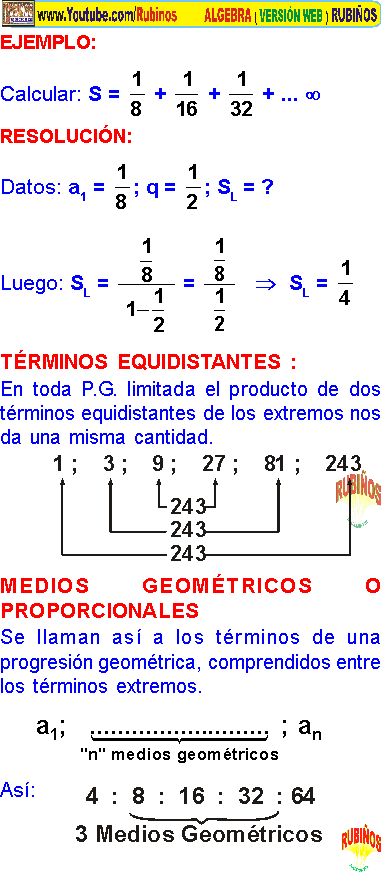 PROGRESIONES GEOMETRICAS EJERCICIOS RESUELTOS Y PARA RESOLVER PDF