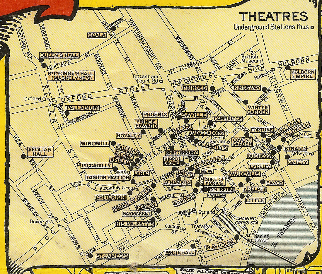 mappa moo'di - moo de flâneur's map collection: Theatreland in London