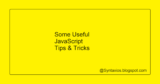 Here we talk about 10 JavaScript tips & tricks that every programmer should know, These tips ...