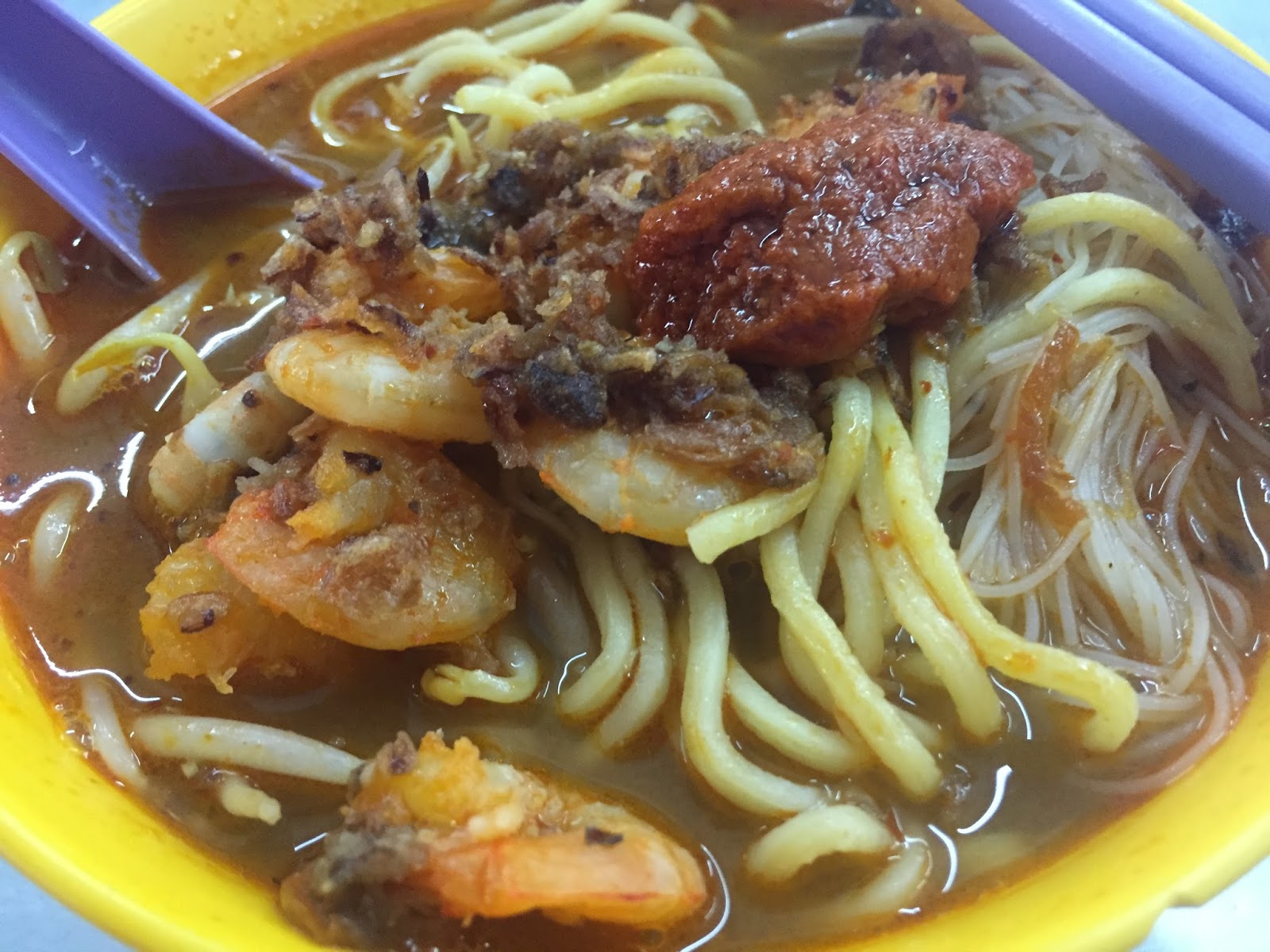 food+road trip: Hokkien Prawn Mee @ Red leaf Restoran, KL, Malaysia.