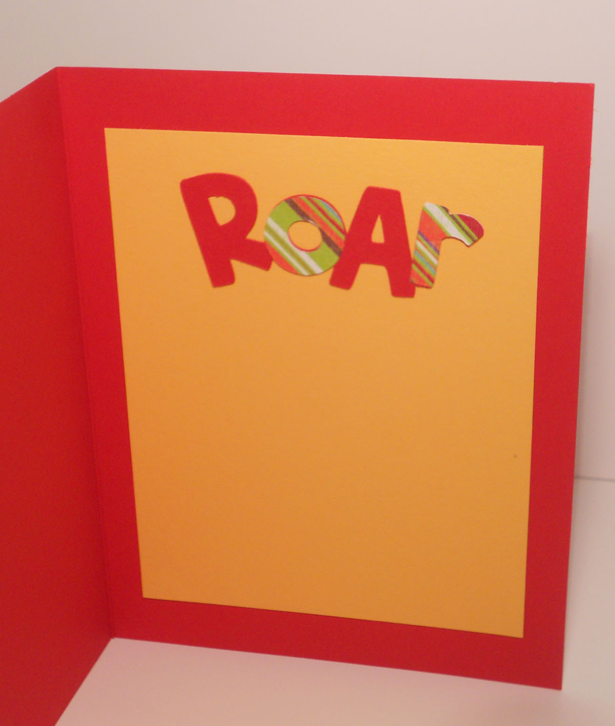 Vanessa Creations: Roar Birthday Card