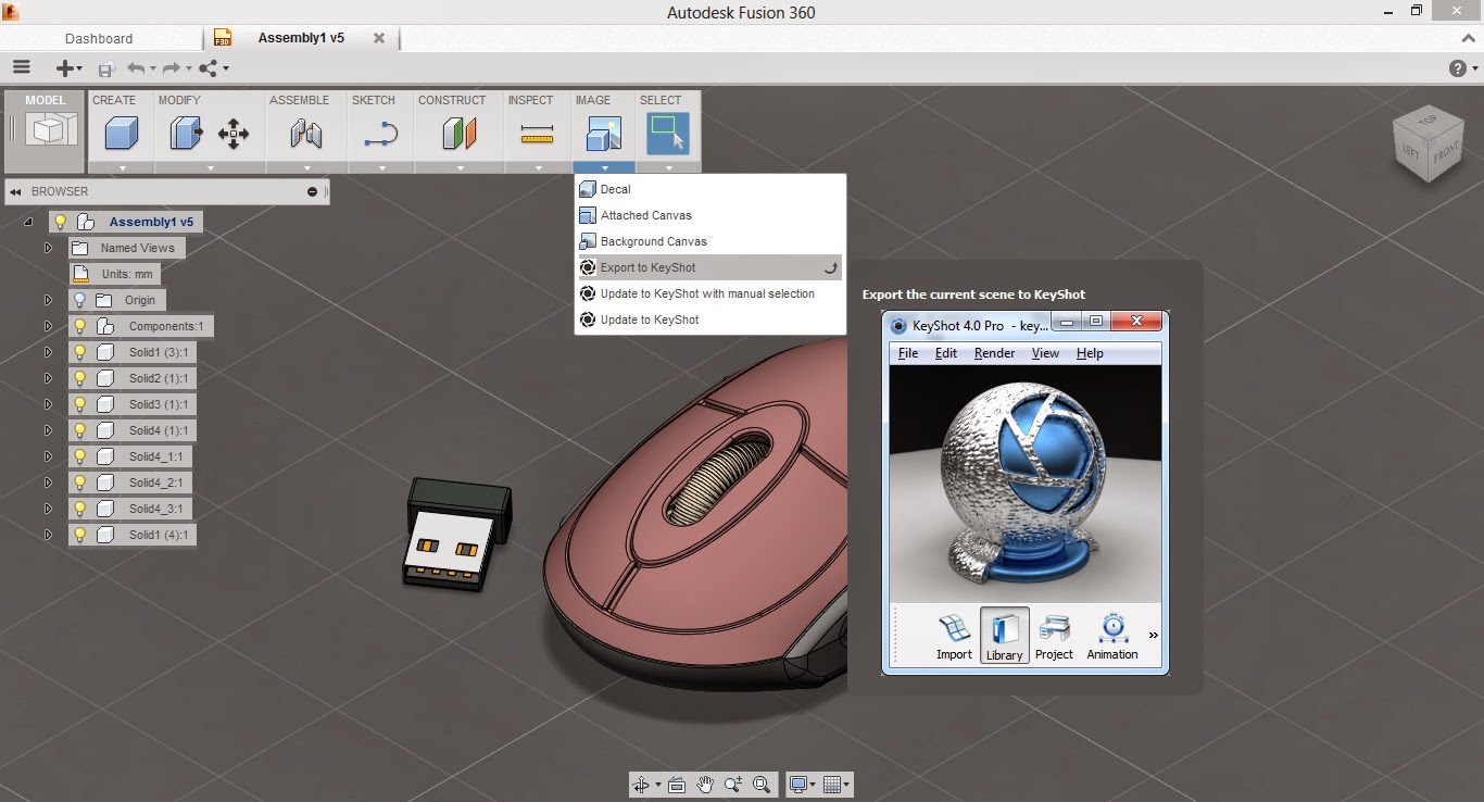 Немного о САПР: Autodesk Fusion 360 вместе с KeyShot творят чудеса!