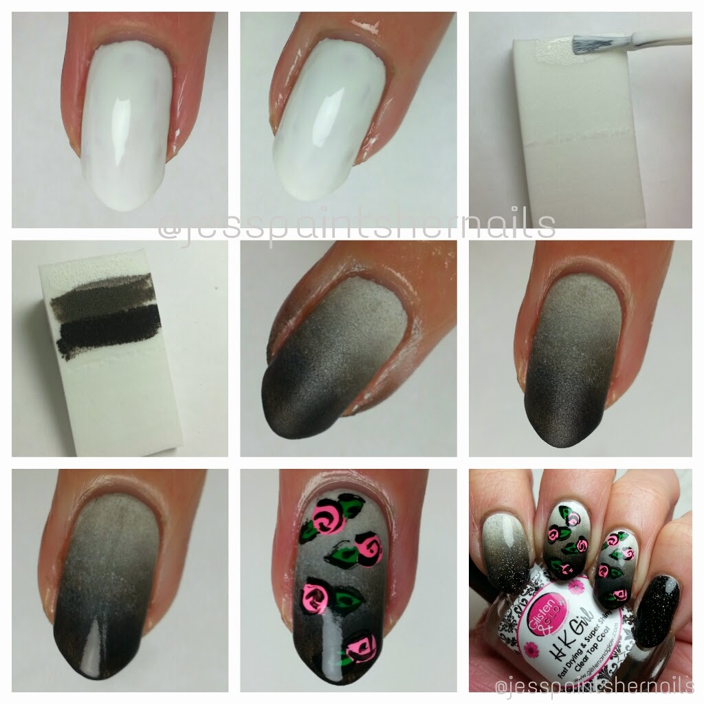the mundane adventures of miss jess: Nail art tutorial: Gradient nails