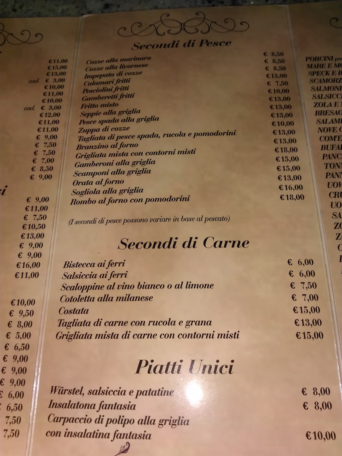 Menu e Prezzi: Ristorante Pizzeria SPACCANAPOLI a Parona (Pavia) in ...