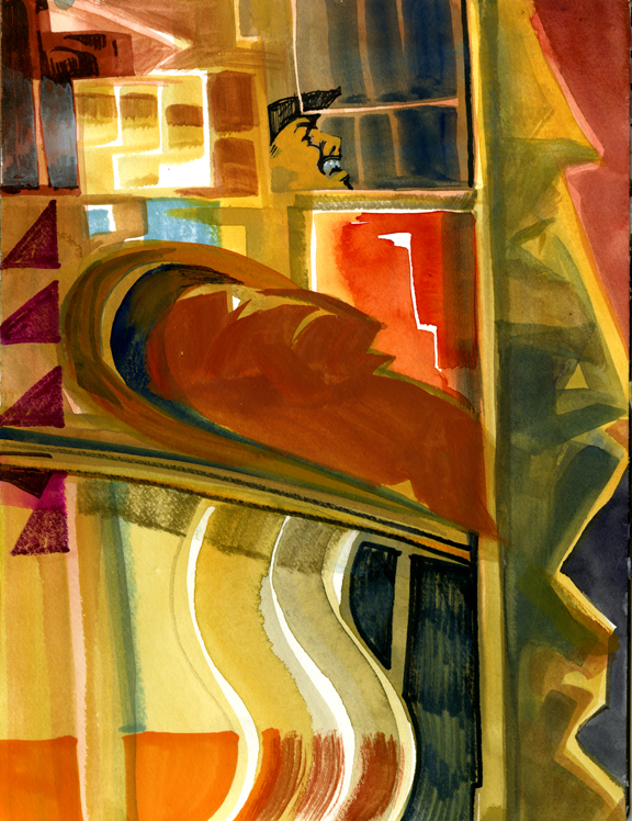 Bob Boze Bell's Big Bad Book of Bad Diary Entries: Cubist Snake Eyes ...