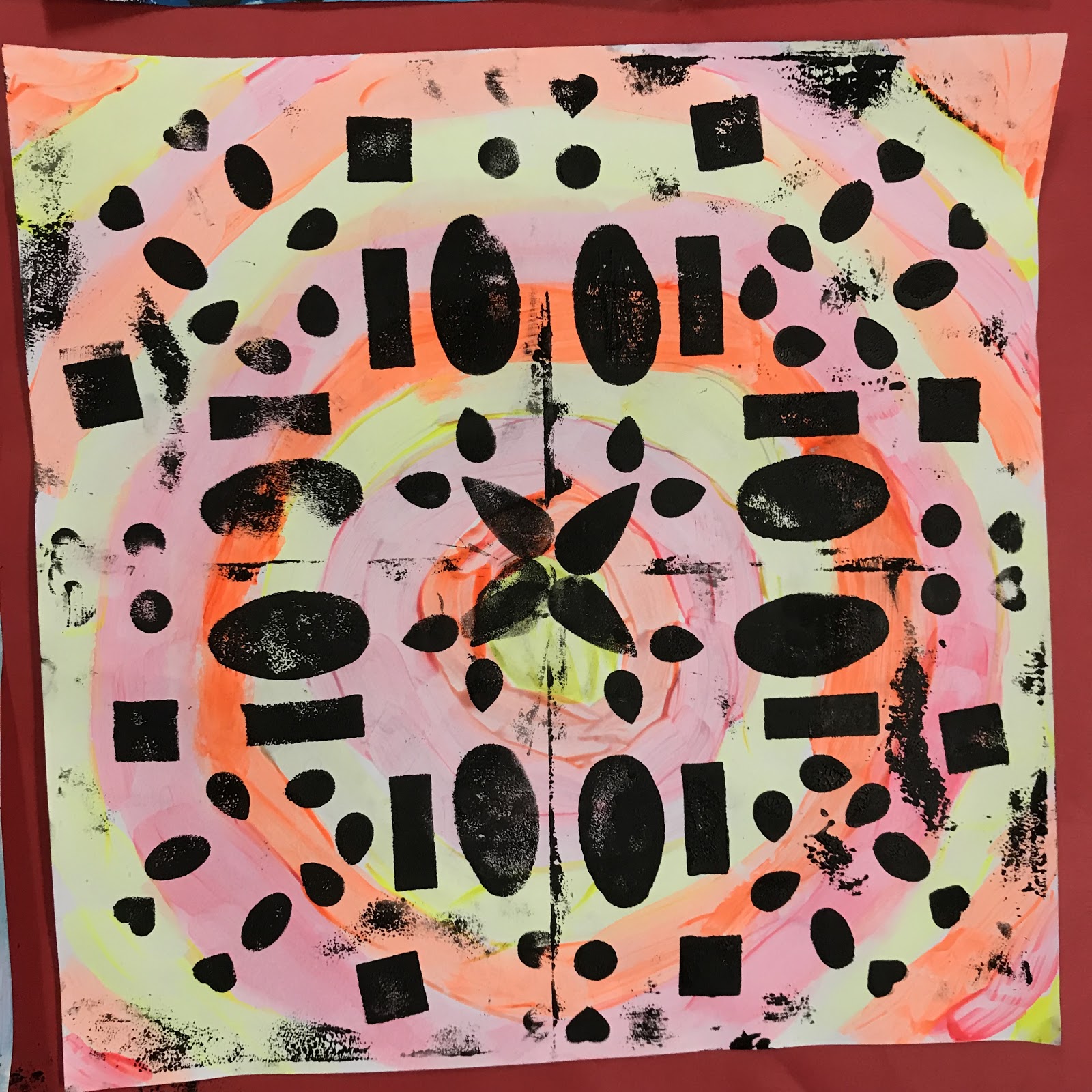 Elements of the Art Room: 4th grade Collagraph printmaking