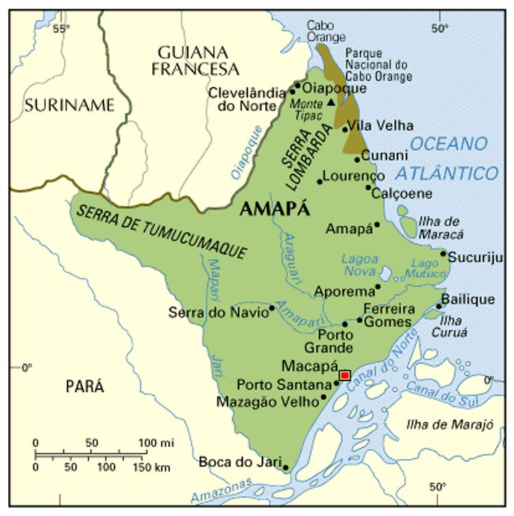 MAPA DO AMAPÁ PARA IMPRIMIR E COLORIR | coisas pra ver