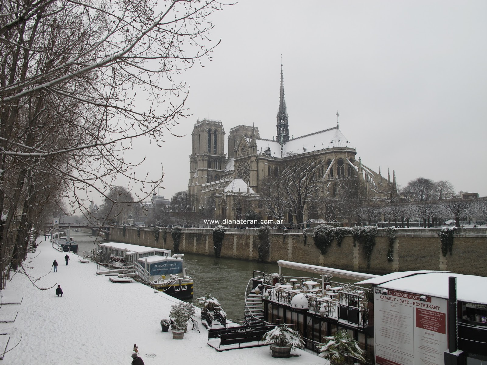 Diana Teran : FOTOS de PARÍS con NIEVE – Calles – Catedral de Notre ...