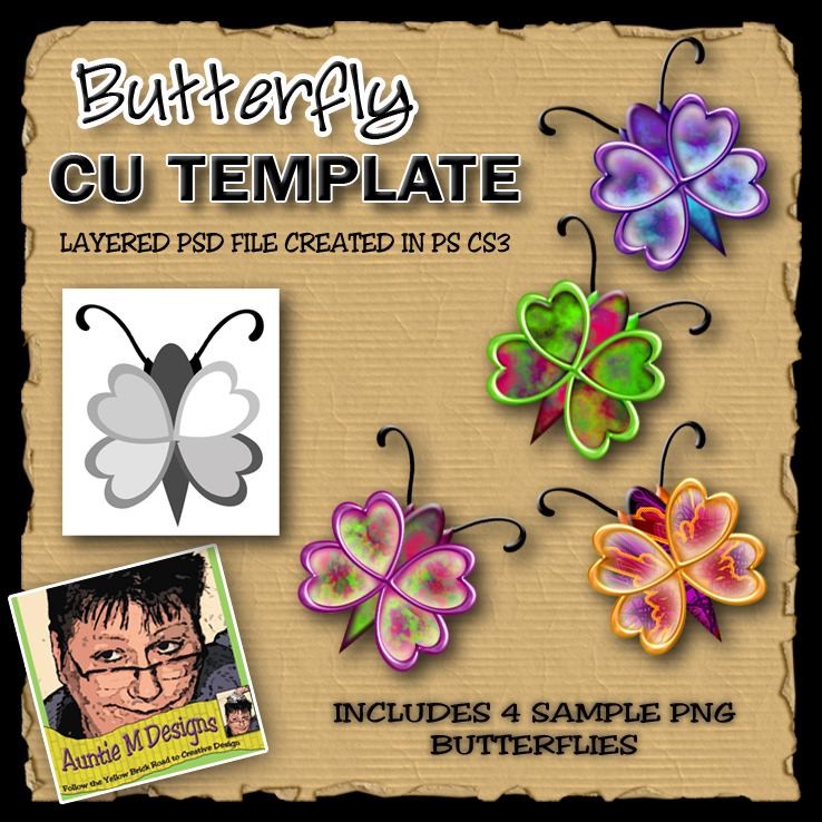 Auntie M Designs: Butterflies - Polka Dot