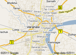 Varanasi City in India: Varanasi Maps