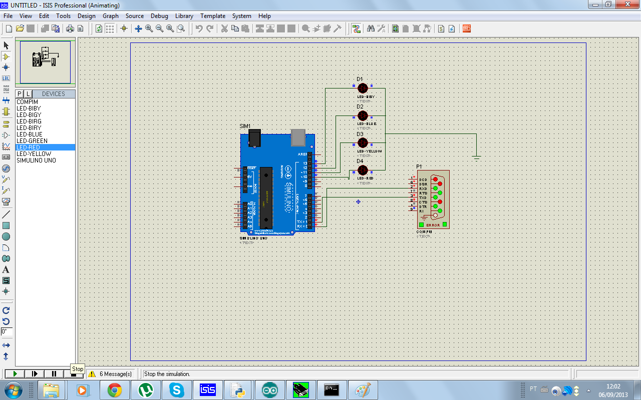 Python + Simulino (Simulador do Arduino) no ISIS Proteus | Mechatronic ...