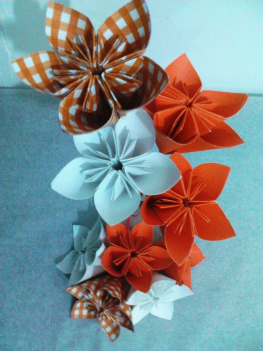 flores origami