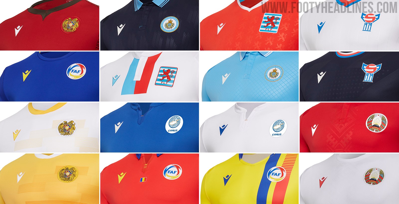 Macron 2020 UEFA Kit Assistance National Team Kits Released - Andorra ...