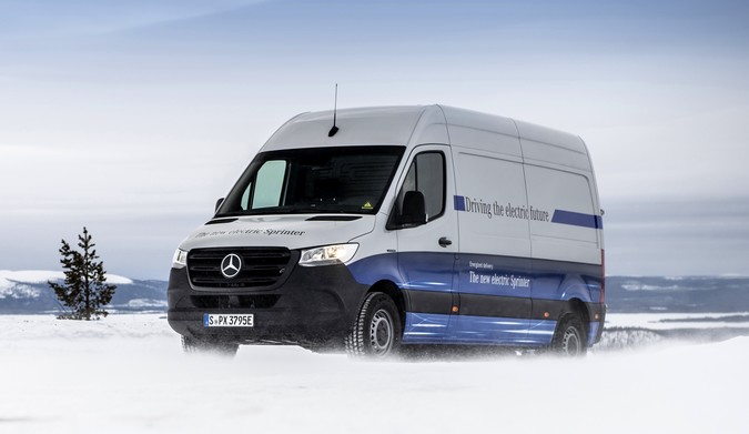 Sprinter elétrica encerra com êxito os rigorosos testes de inverno no ...