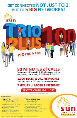 Sun Cellular launches the NEW Sun Trio Plus, lets you call to the 5 BIG ...