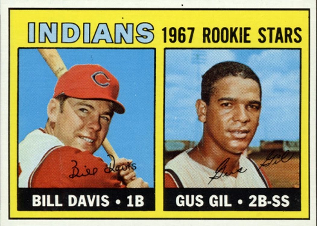 Rating The Rookies: 1967 Topps Indians Rookie Stars: Bill Davis, Gus Gil