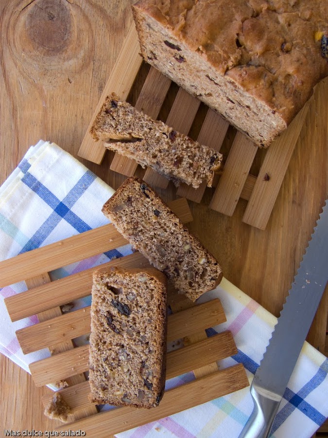 Pan de té negro enriquecido con frutas {Panificadora} | Cocina