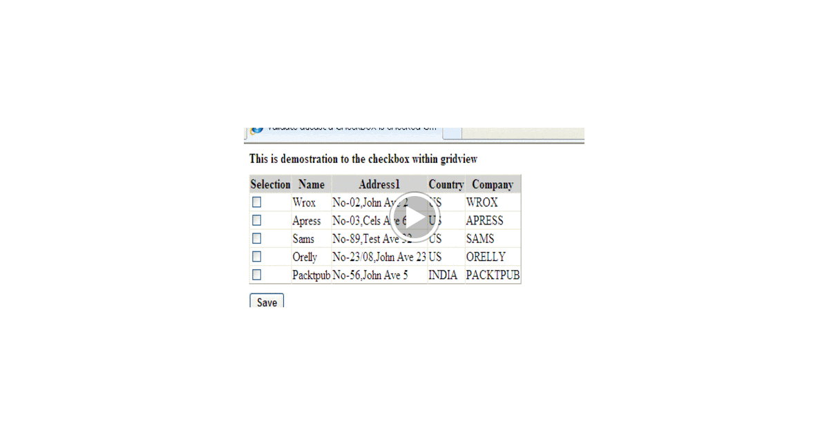 Validate At Least One Checkbox Is Checked Or Not In Gridview Using
