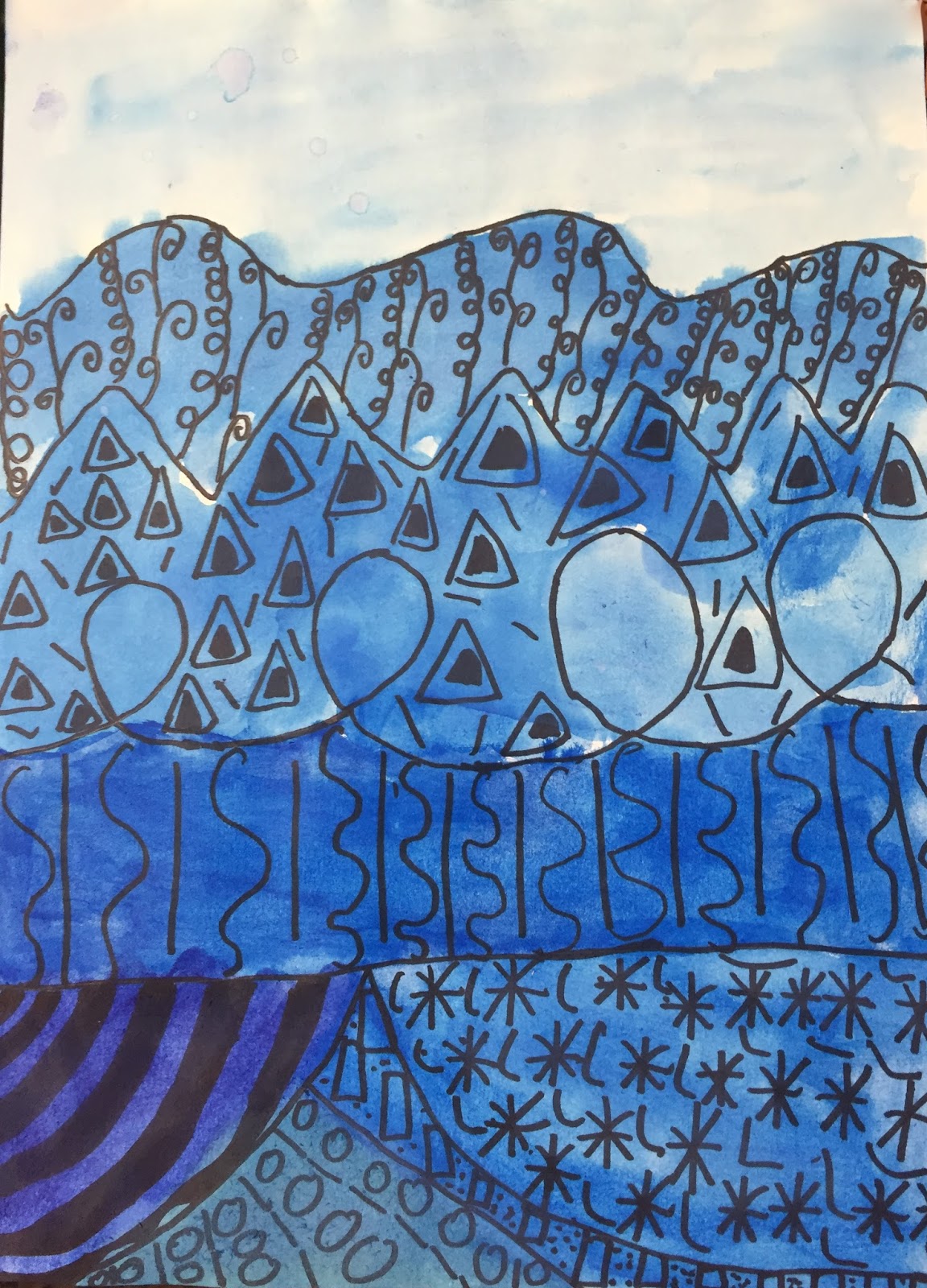 Mrs. Myers' Art Room: Ocean Zentangle
