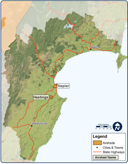 Hawkes Bay Map of New Zealand City | Political Map of New Zealand