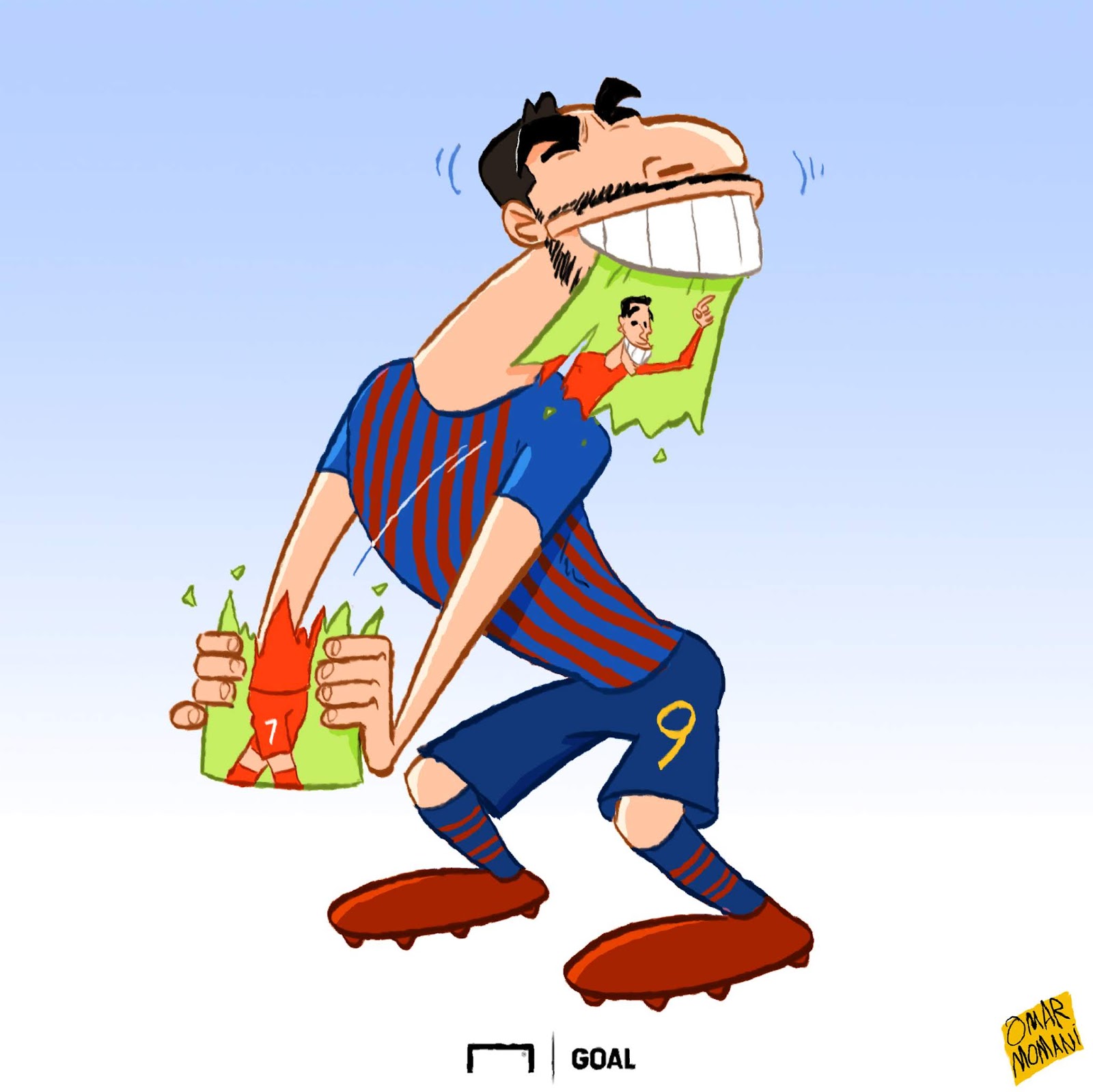 Omar Momani cartoons: "There are no friendships on the pitch" Luis ...