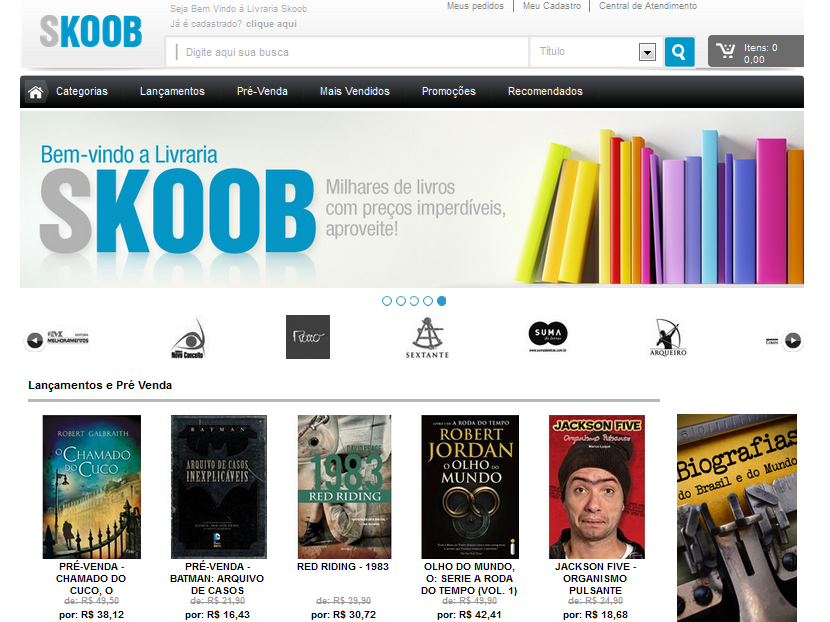 Skoob passa a vender livros ~ Uma Leitora