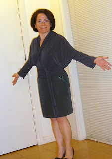 Advance Pattern Company 1940's wrap top 8190 pattern review by velosewer