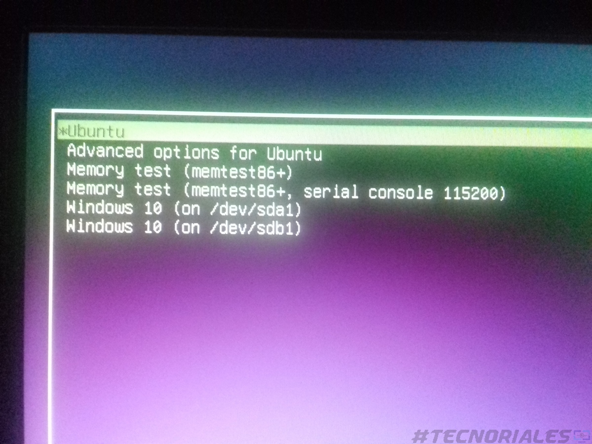 Modificar Boot Order De Grub