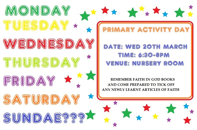 Faith in God - Lds Activity Days: Activity days - Is it right on a SUNDAE?