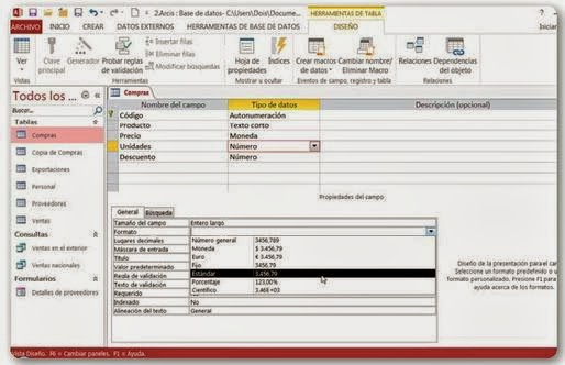 Blog y Foro de Access: Propiedades de los campos en Access 2013 | Ideas y Trucos de Access | 005