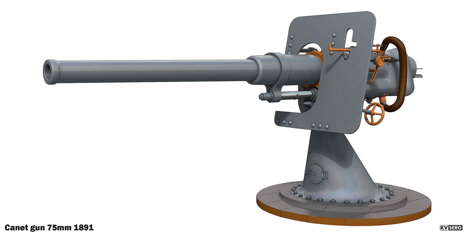 KVSERG ART: Canet gun 75mm