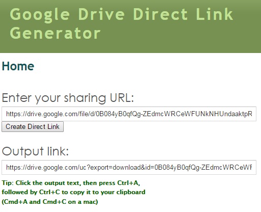 Cara Praktis Membuat Direct Download Link untuk Google Drive ~ ALI SAE