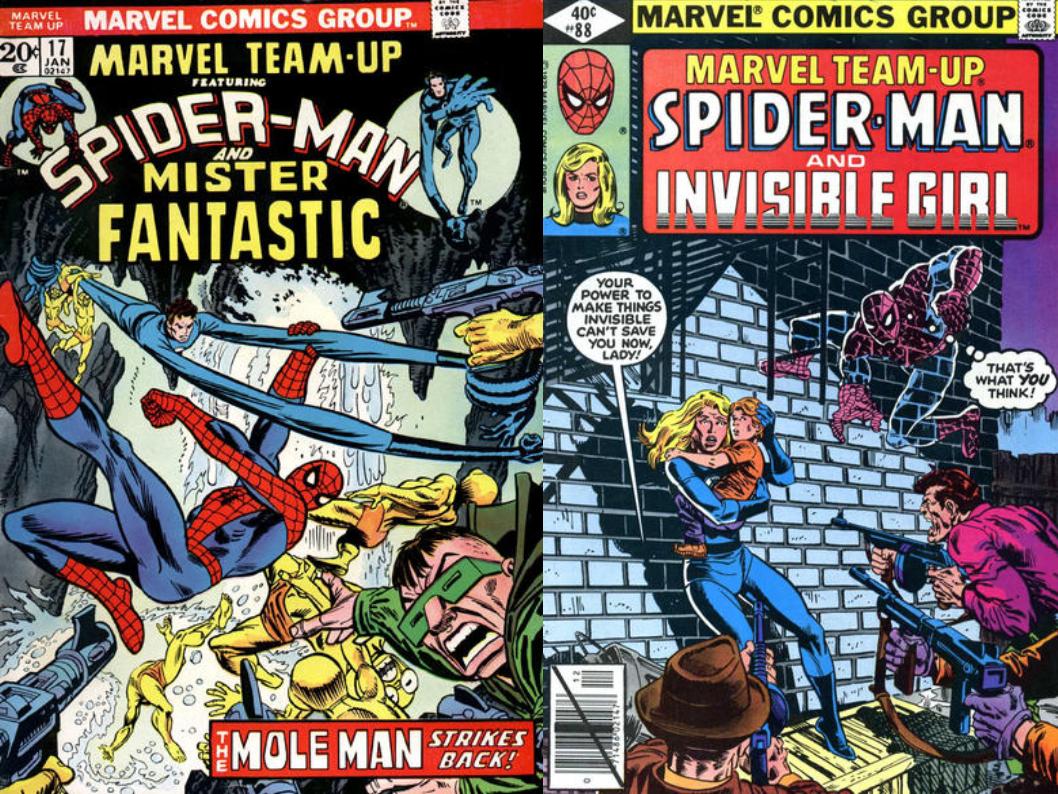 Dave's Comic Heroes Blog: Spider-Man Meets Mr. Fantastic And Invisible ...