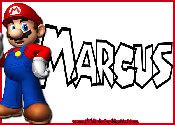 Names Coloring: Marcus, Mario, Matthew | Galerry Wallpaper