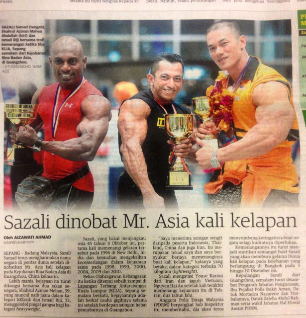 My Protein Shop: Congrate Mr Sazai Samad - 8th Mr Asia Title