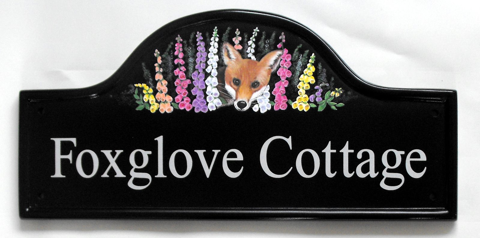 Pictorial House Signs from Yoursigns Ltd: Foxglove Cottage house sign