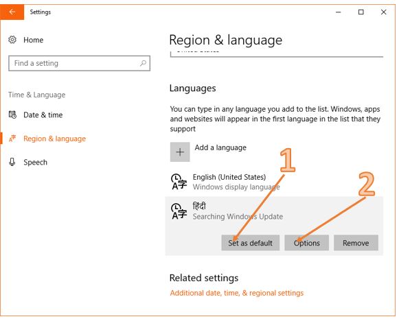 How To Change Language in Windows 10 systems - H2S Media