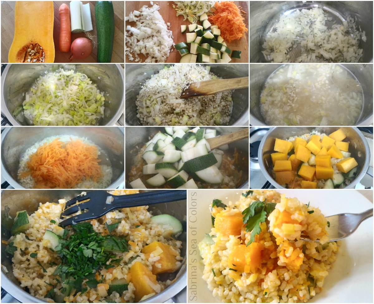 Arroz integral con verduras - Sabrina´s Sea of Colors