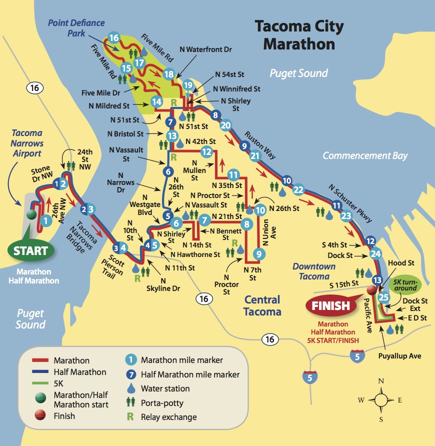วิ่ง ตะลุย เมือง: Running Event: Tacoma city Marathon