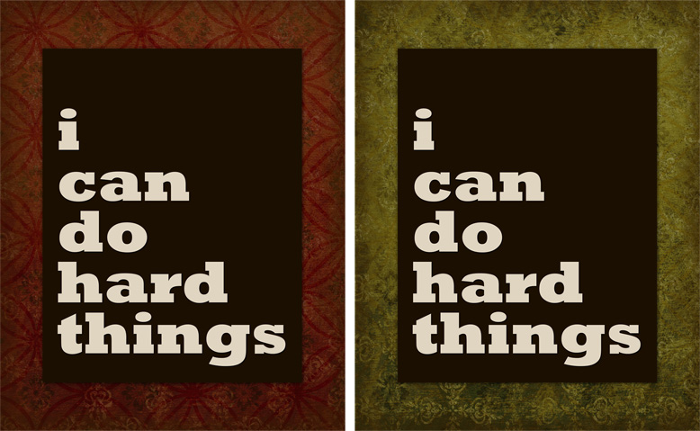 Evening Birdsong: I Can Do Hard Things Freebie