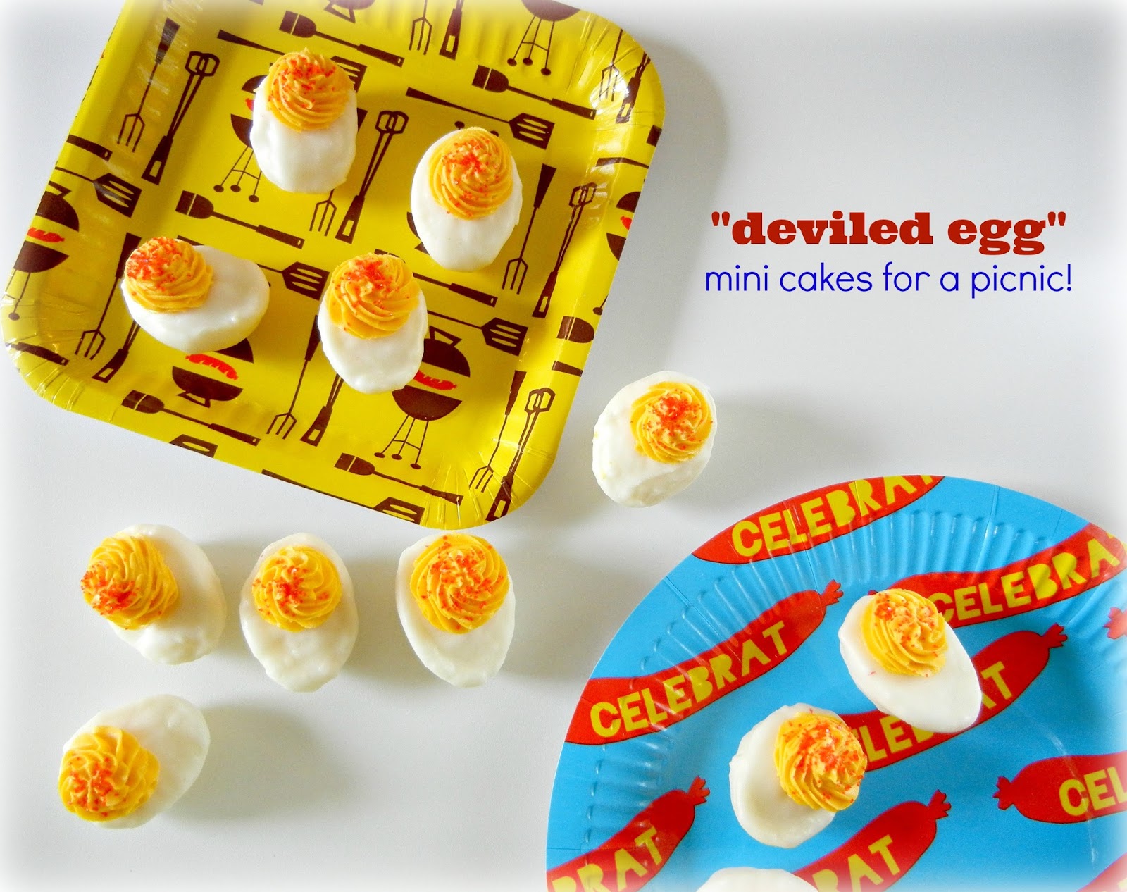 Sugar Swings! Serve Some: Deviled egg mini cakes for the Summer Picnic ...