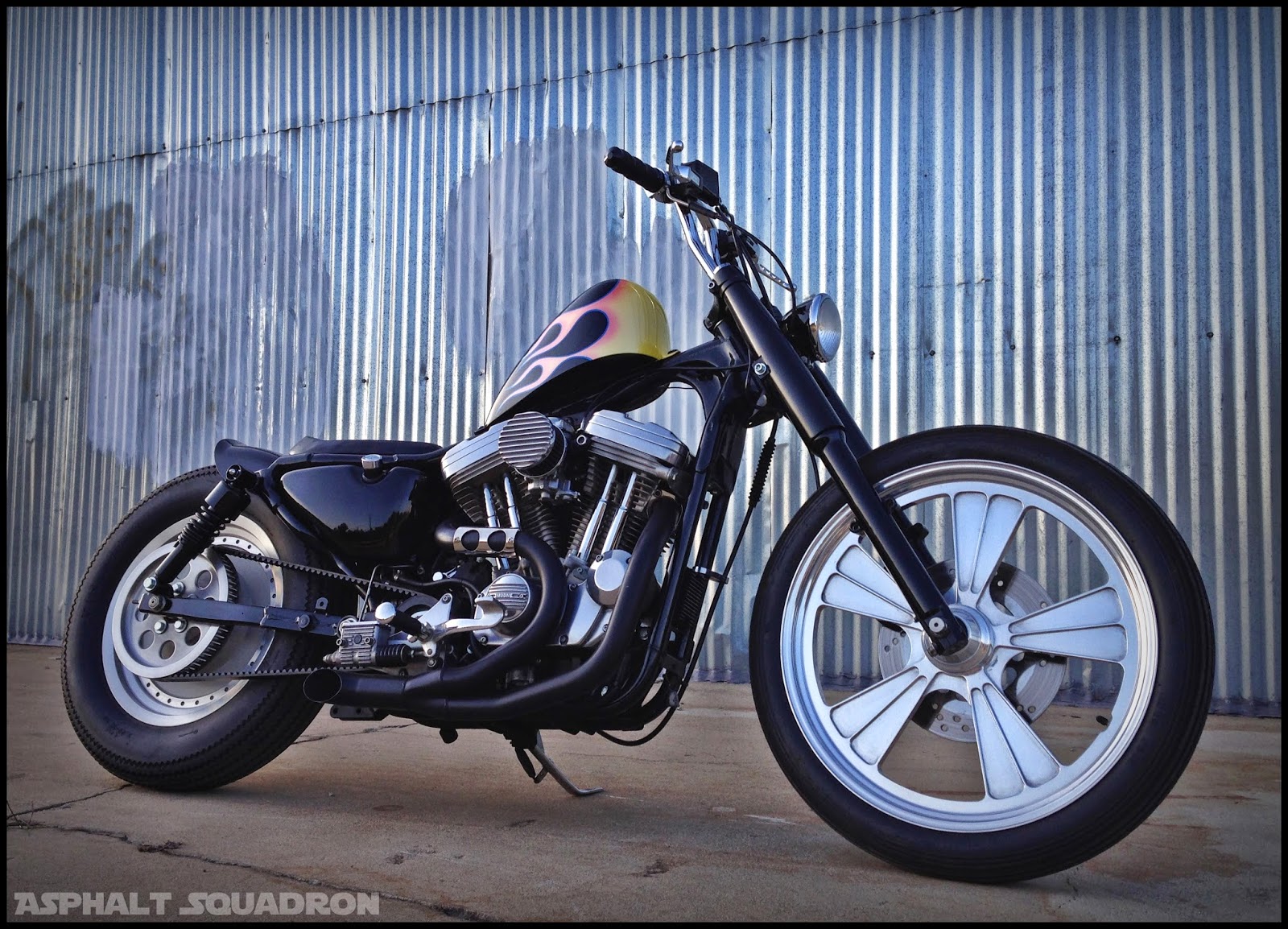 Asphalt Squadron: Took Some New Pix With the Burly Slammer Shocks....