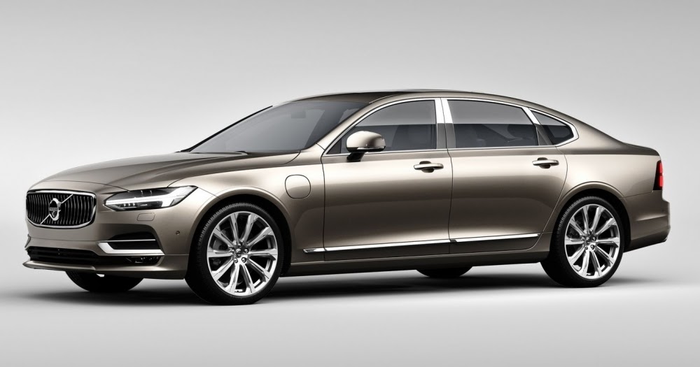 Volvo divulga as primeiras imagens do S90L, versão 12 centímetros mais longa específica da China