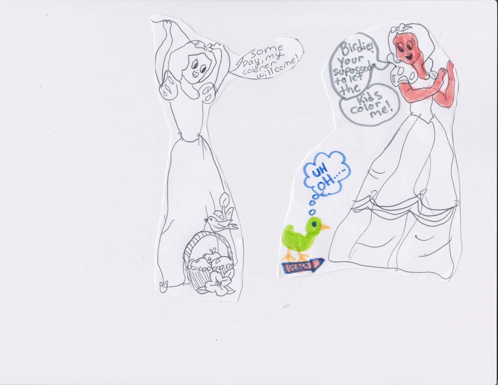 Kaylie's Fun Coloring Pages for Kids: PRINCESS COLORING PAGES