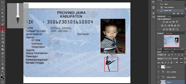 Tutorial Coreldraw & Adobe Photoshop Pemula: cara membuat KTP ( palsu )