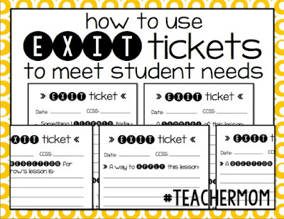 Using Exit Tickets to Meet Student Needs | Buck & Chuck