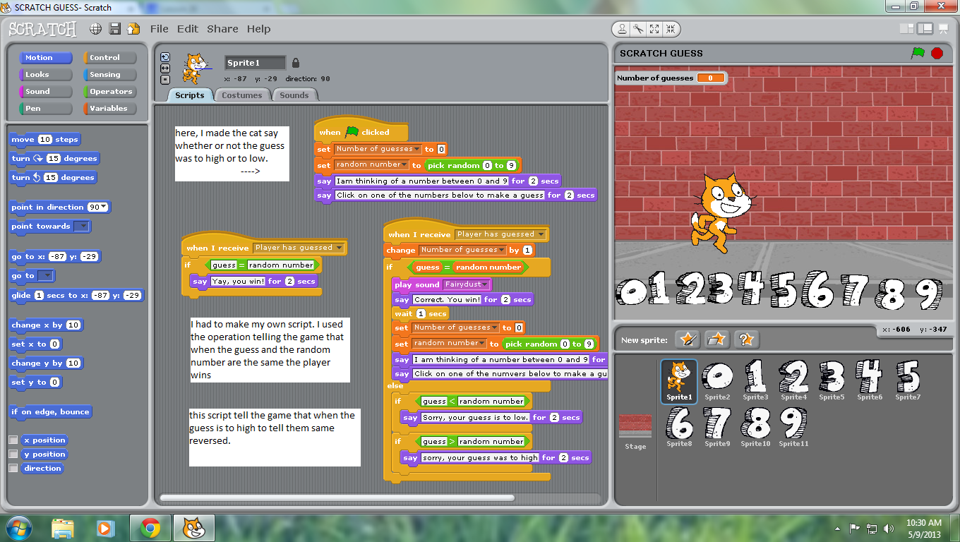 Anna's Computer Science Blog: Scratch guessing game