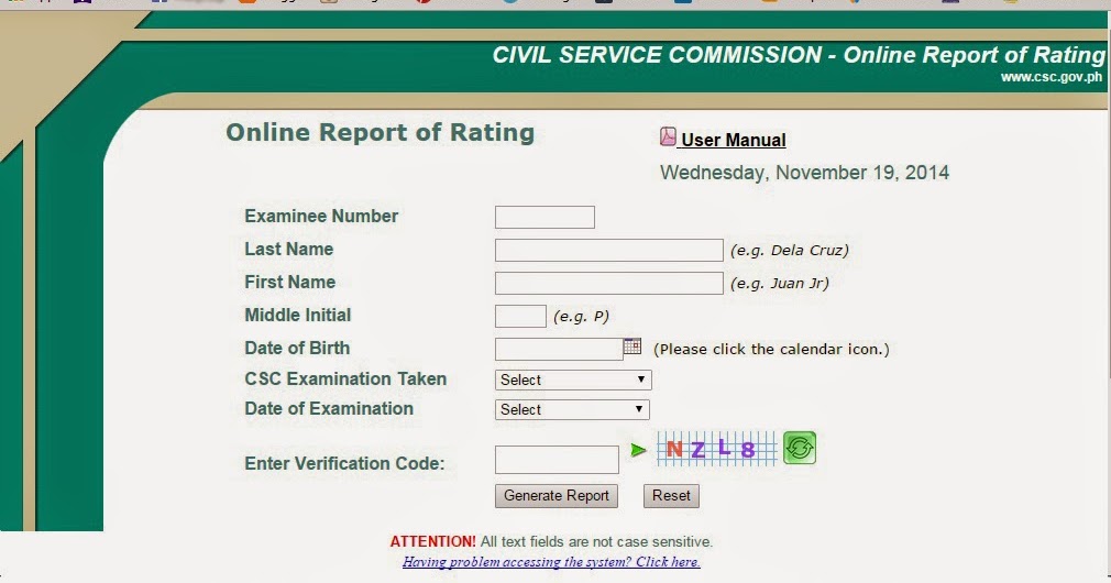 Civil Service Exam PH: Civil Service Online Report of Rating (RoR) for ...
